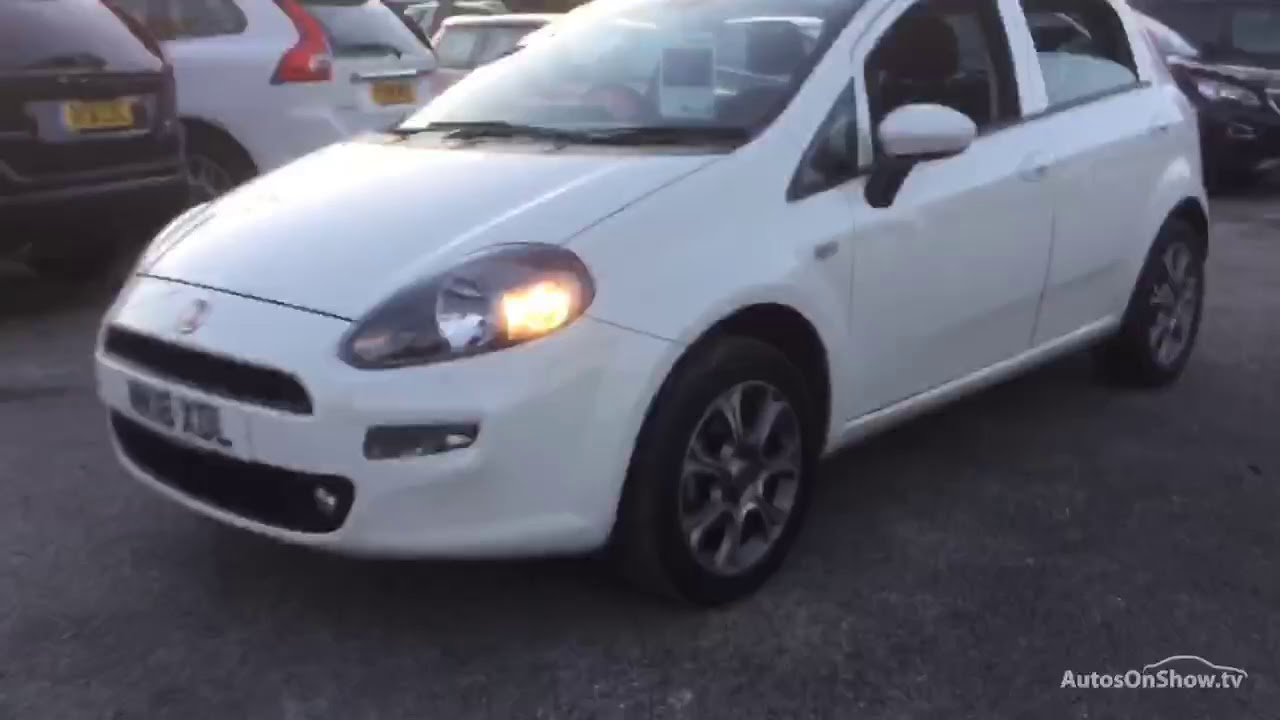 FIAT PUNTO EASY PLUS WHITE 2016 - YouTube