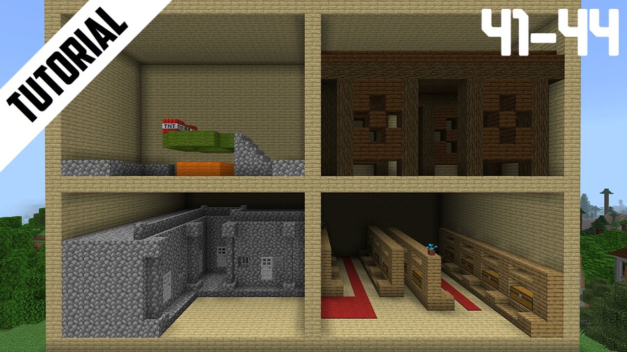 Minecraft: How to Build Woodland Mansion Rooms 41-44 (Step By Step ...