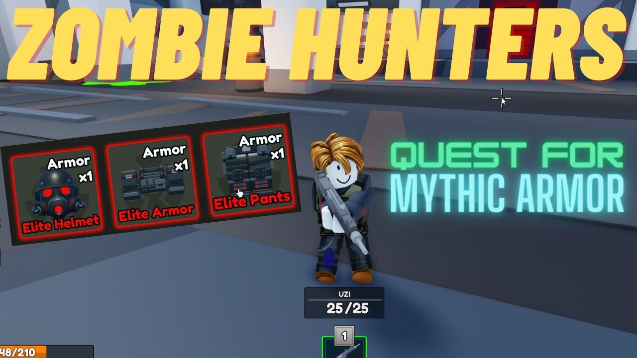 Roblox Zombie Hunters: A Noobs Quest For Mythic Armor (level 1-50 ...