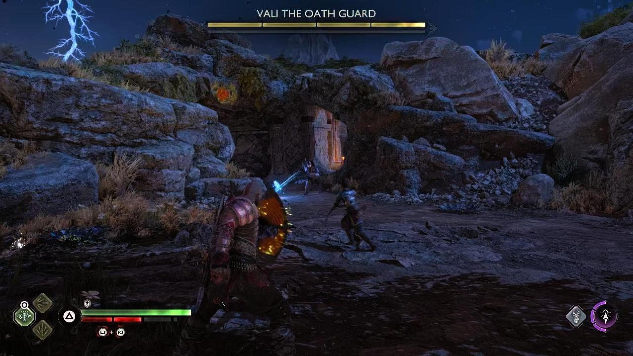 God of War Ragnarok : Kratos vs Vali The Oath Guard full boss fight # ...