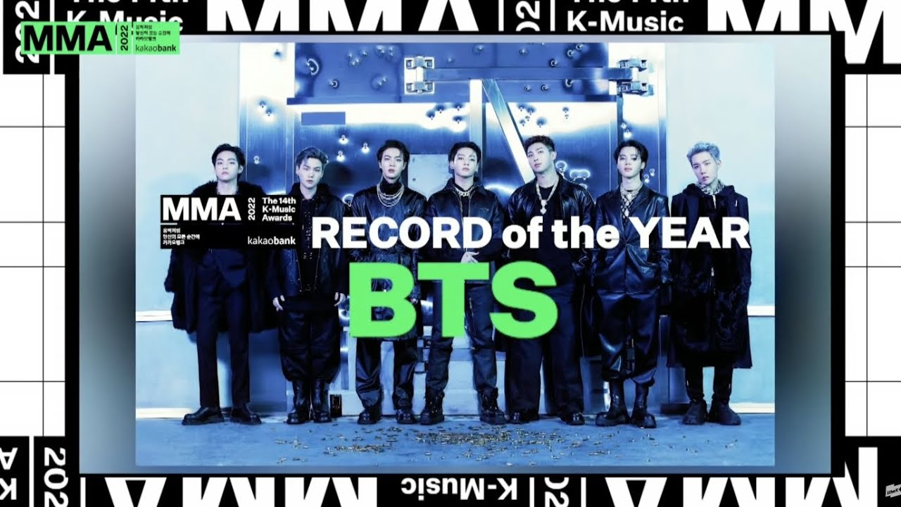[2022 MMA] BTS 'Record of the Year' Award (Daesang) - YouTube