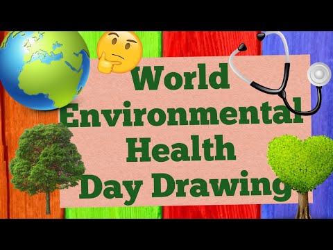World Environment Health day poster drawing easy | Save environment ...
