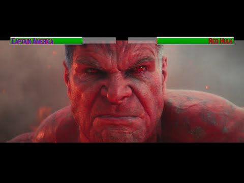 Captain America vs Red Hulk…with healthbars
