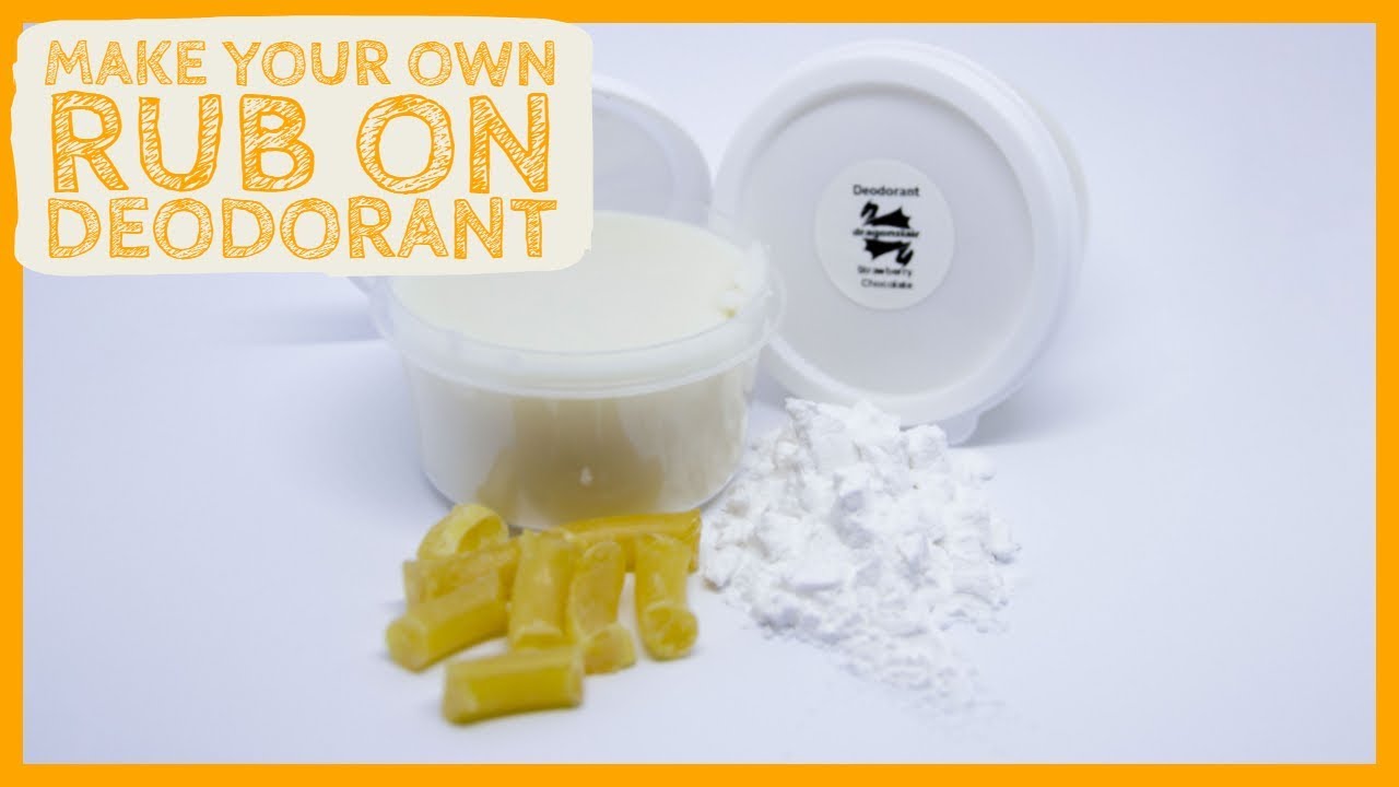 Make your own rub on deodorant - YouTube