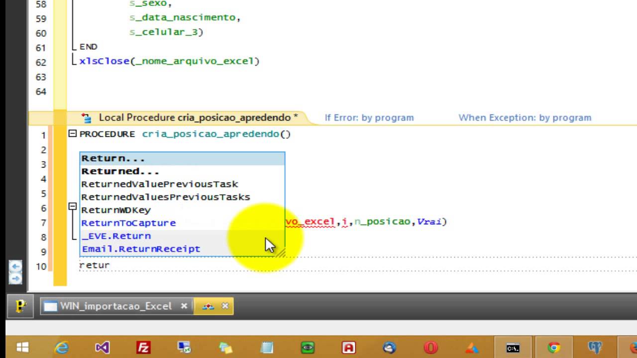 Windev Procedure Conteudo - YouTube
