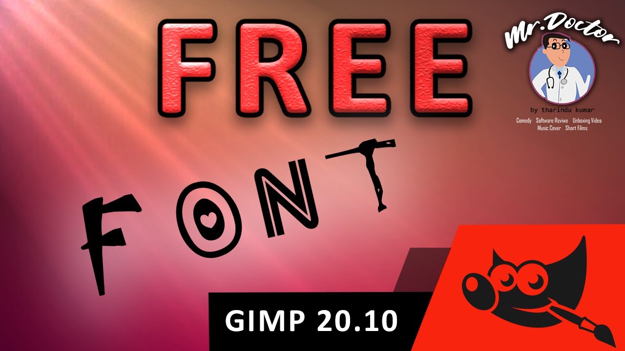 Download Free Font (Sinhala Gimp Tutorial) / Mr.Doctor - YouTube