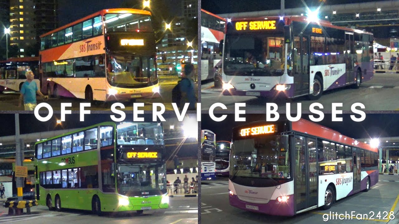 Off Service SBS Transit Public Buses in Hougang Bus Interchange, 2019 ...