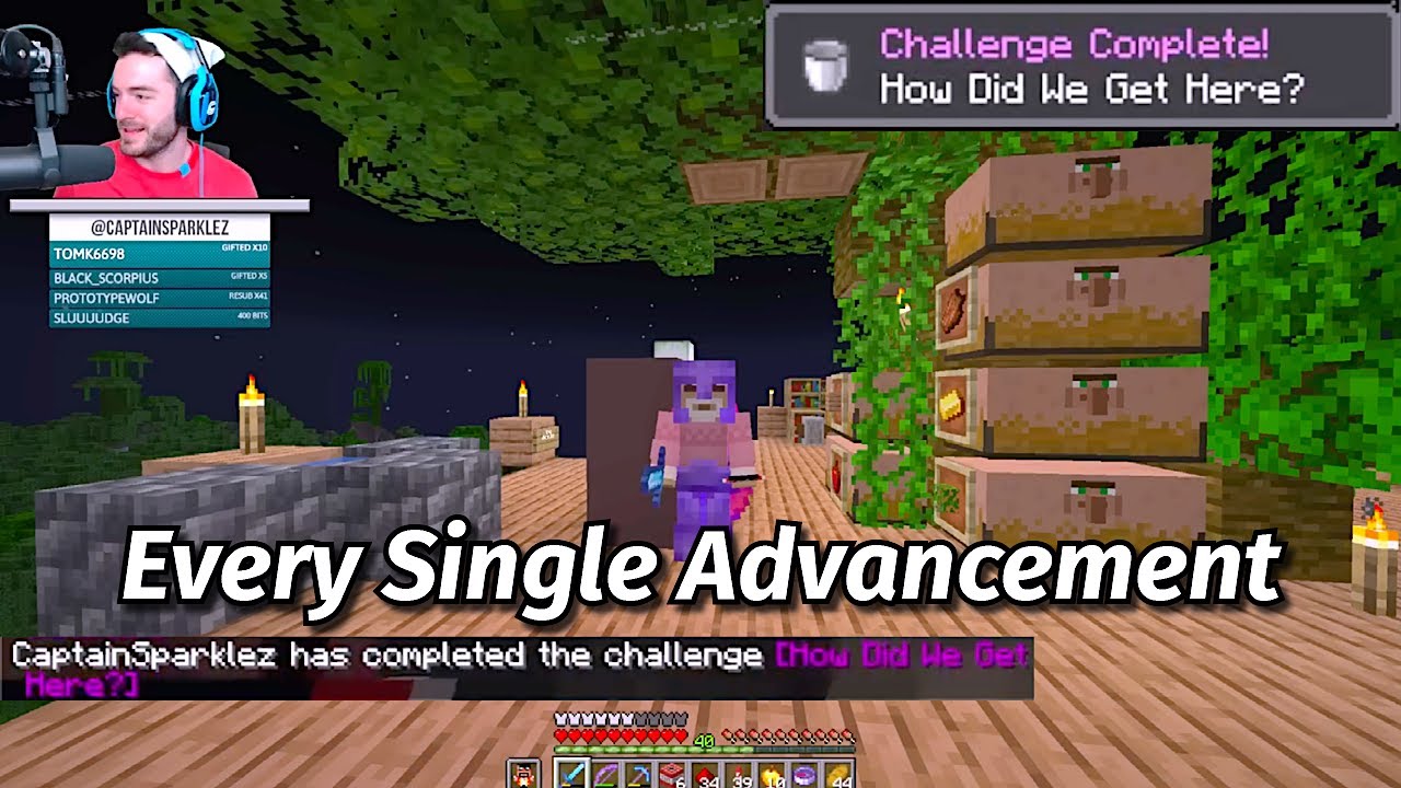 CaptainSparklez: Minecraft 1.19 All Advancements Compilation - YouTube