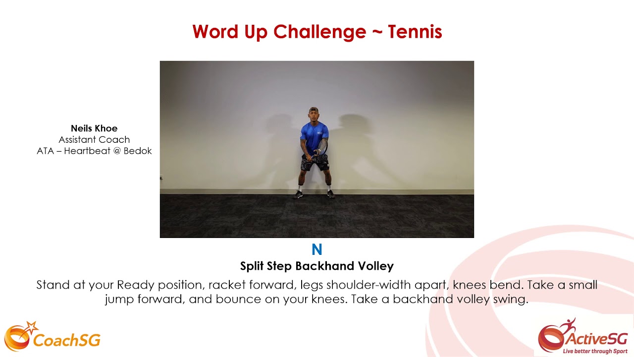 N - Split Step Backhand Volley - YouTube