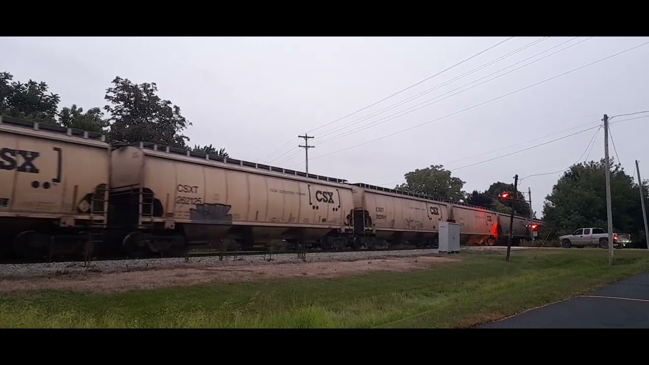 CSX leads Standish Grain Empties on LSRC - 8/28/2024 - YouTube