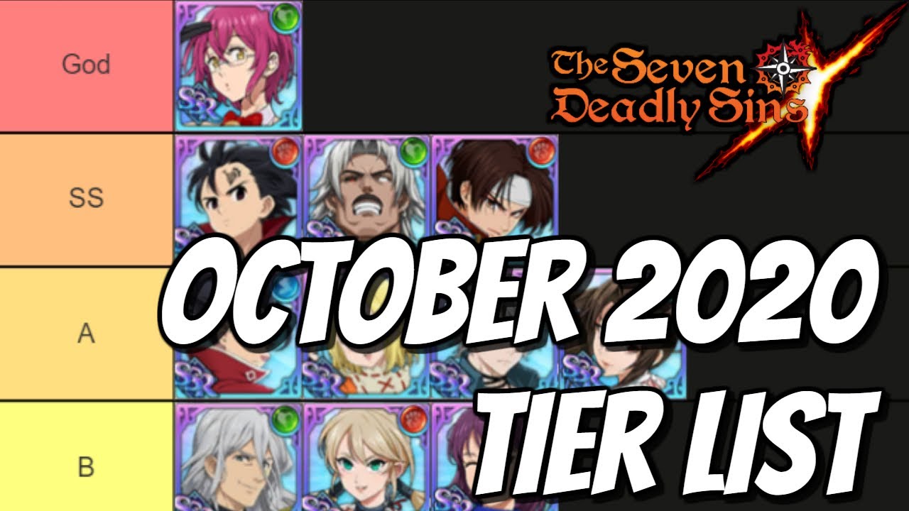 Grand Cross Global October 2020 Tier List (Tier List Video) Seven ...