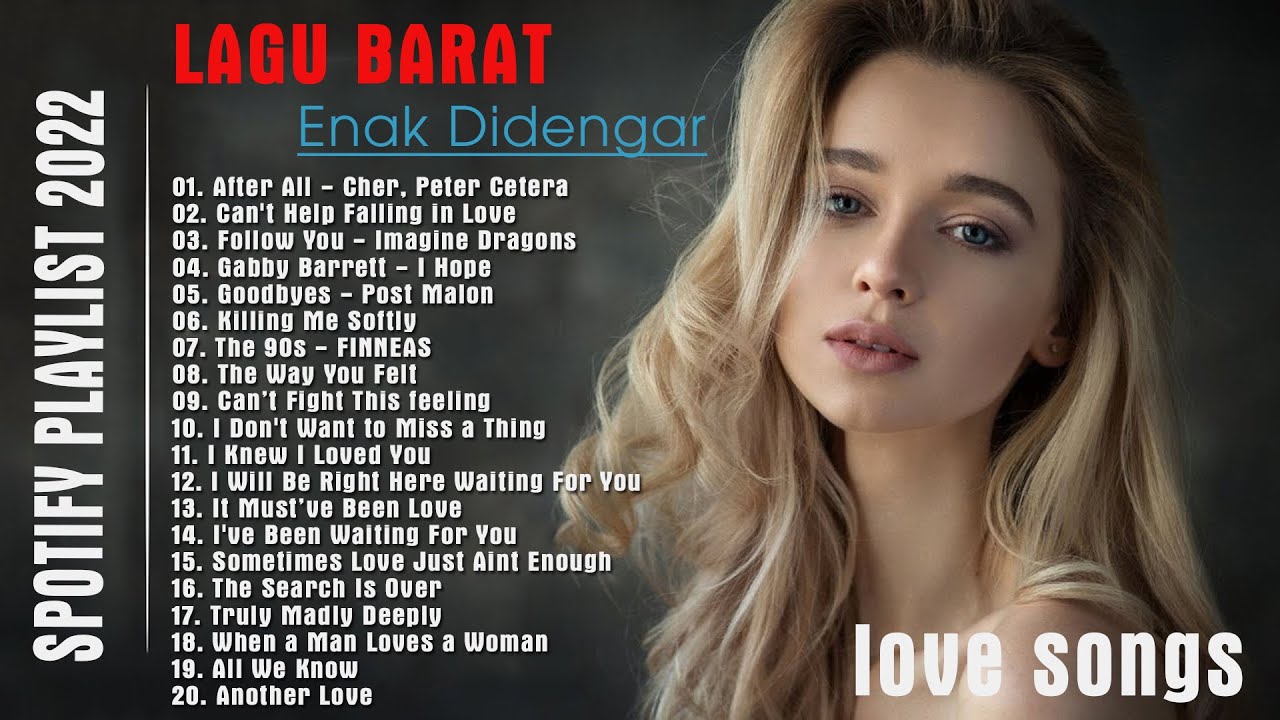 LAGU BARAT ENAK DI DENGAR SAAT TIDUR || Lagu Barat Enak Didengar Untuk Menemani Tidur Anda - YouTube