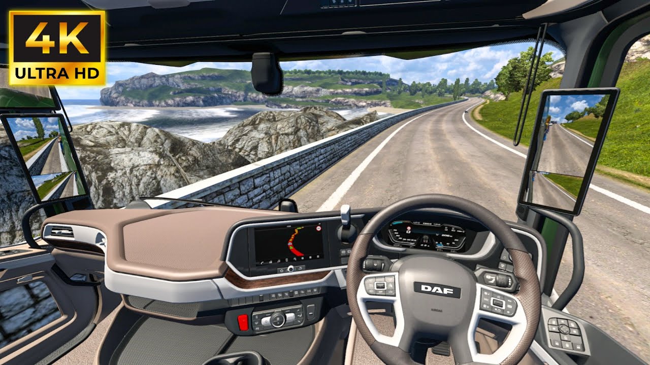 🔴ETS 2 : SOUTHAMPTON TO BREST FRANCE (36t) MOBILE CRANE DELIVERY (No ...