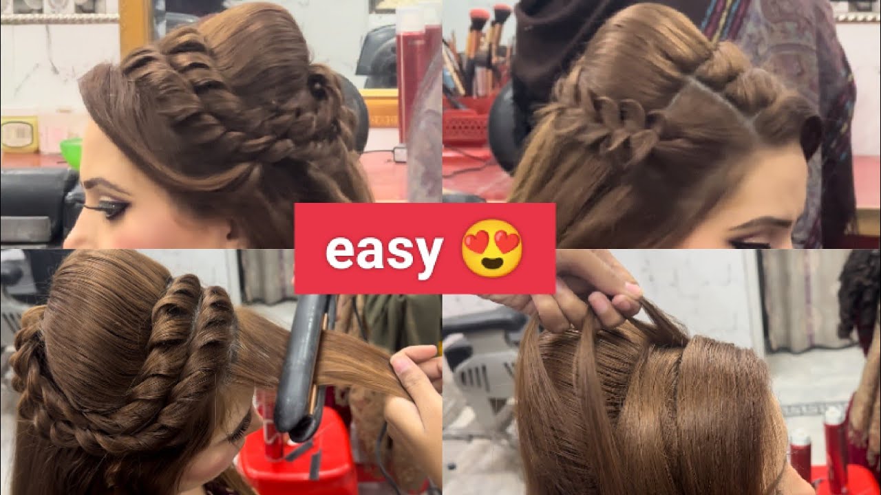 Easy twist hairstyle |normal twist k sath hairstyle| ⁠ ⁠|easy hairstyle ...