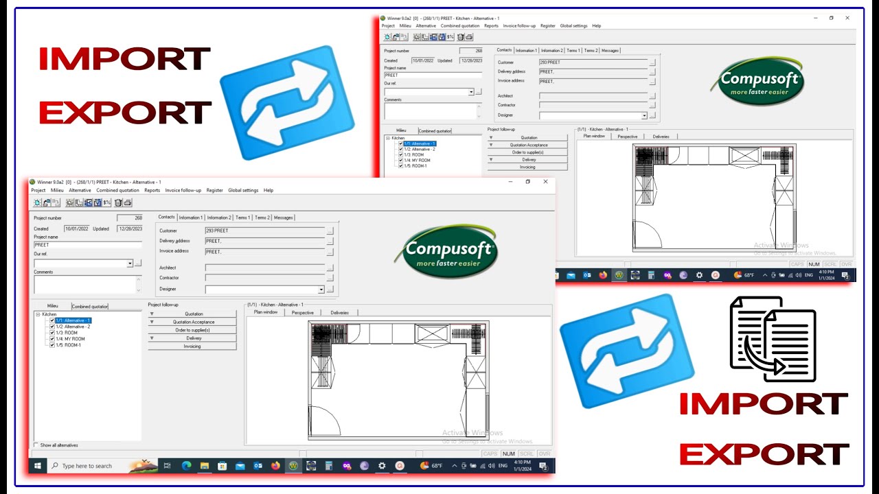 HOW TO IMPORT AND EXPORT COMPUSOFT WINNER FILE. - YouTube