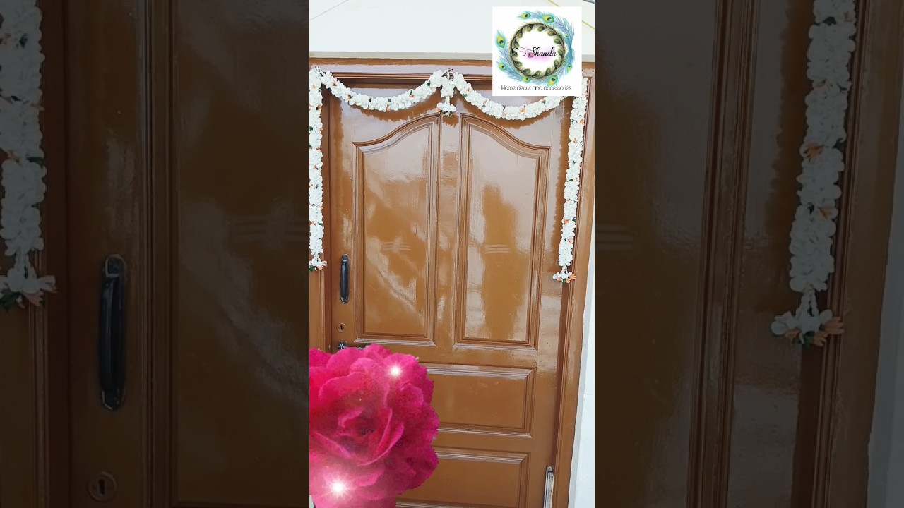 How to make door torana at home using fabric cloth #door torana making ...
