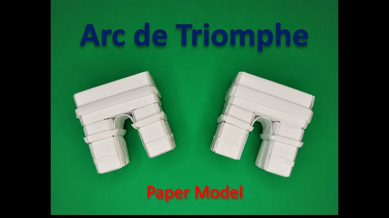How to Make Arc de Triomphe Paper Model | Modular Origami Bricks and ...