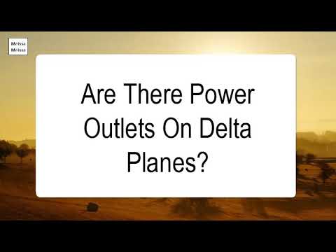 Are There Power Outlets On Delta Planes - YouTube