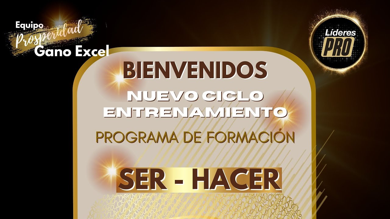 PROGRAMA SER - HACER - Nuevo Ciclo de Entrenamiento - YouTube