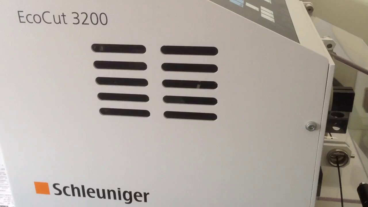 Schleuniger EcoCut 3200 (EC 3200) - YouTube