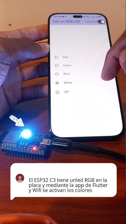 Turn on led RGB with Flutter and Wifi - YouTube