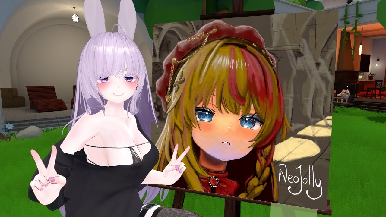 Painting in VR Mariy_you 021 - #vrchat #painting #FinishingTouch # ...