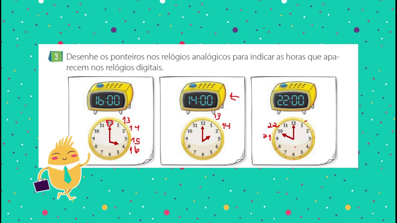 Correções das atividades de Matemática - Horas - YouTube