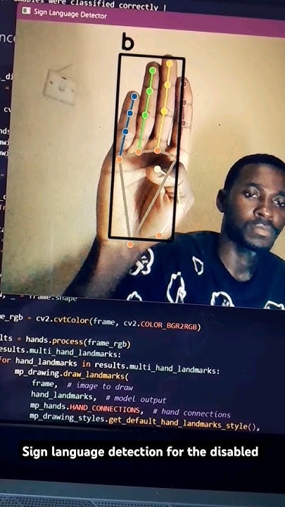 Worked on a project which recognises & converts sign language into text ...