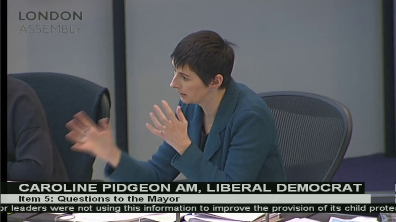 Caroline Pidgeon pushes the Mayor to improve the Met's record on child ...