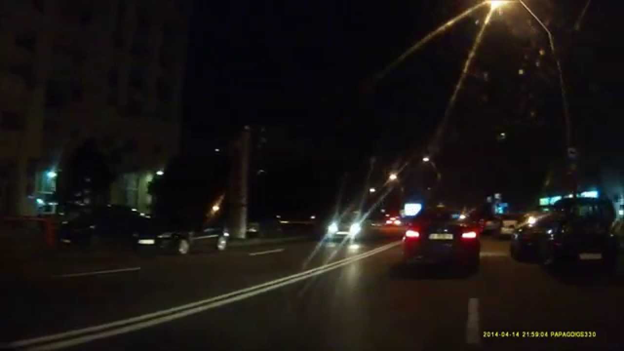 Dashboard Camera - PAPAGO GS330 - USGoSafe 330 Review - Clear Night ...