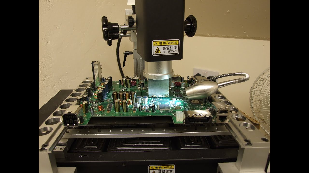 BGA REFLOW SAMSUNG UE55C8000 VIDEO 2 - YouTube