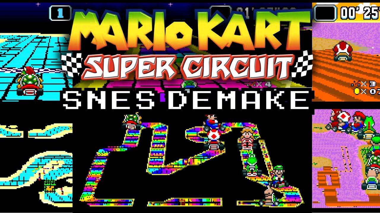 Super Circuit Remade on SNES! • Full Play-through | (Super Mario Kart ROM Hack) - YouTube
