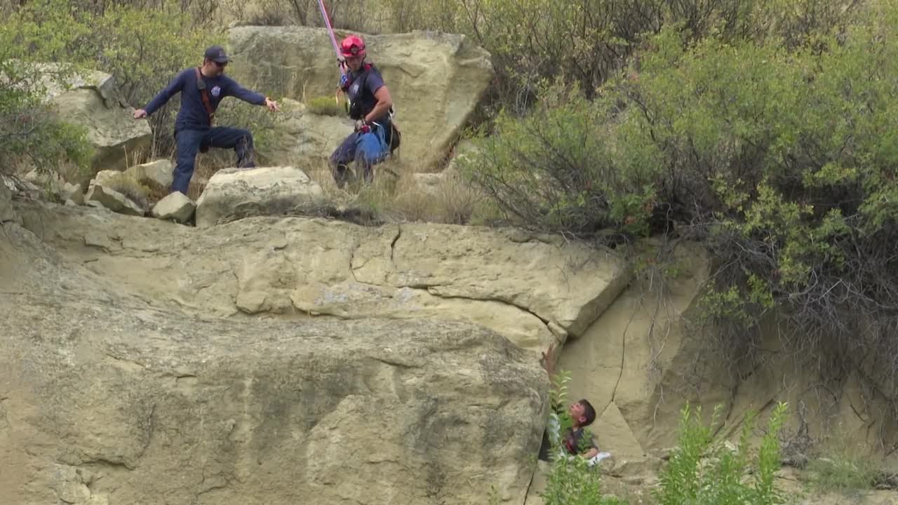 Billings firefighters rescue boy from Rims after he tries to save ...