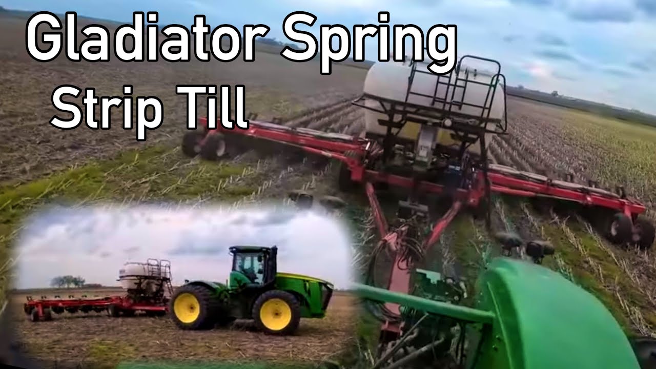 Spring strip till Central Illinois 2025 - YouTube