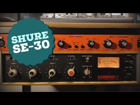 Mono drums recording with vintage gear! SHURE SE-30 - YouTube