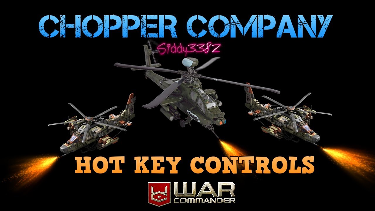 War Commander - Chopper Company Hot Keys Explained. - YouTube