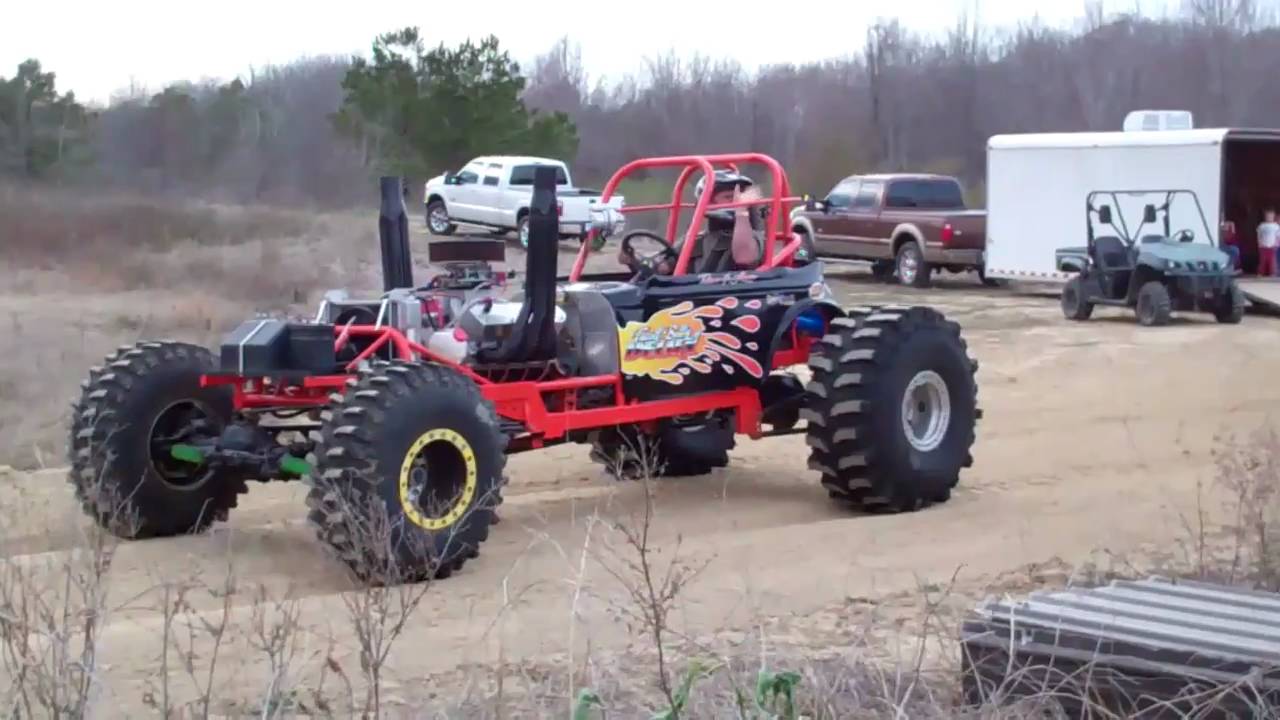 1000 horsepower dirt rail test run - YouTube