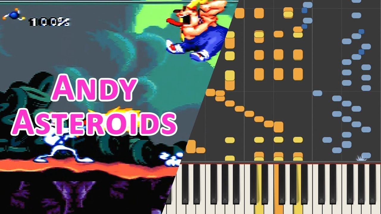 Piano - SNES Earthworm Jim - Andy Asteroids - YouTube