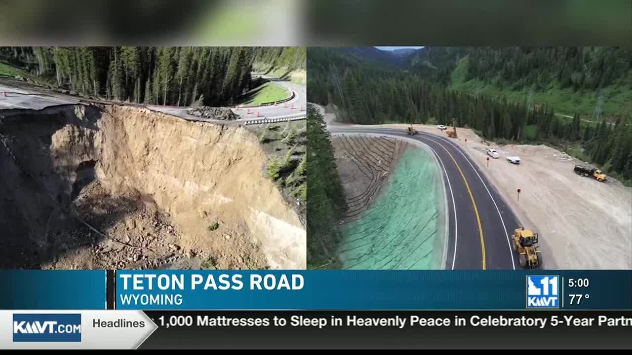 Teton Pass reopens after completion of a temporary detour - YouTube