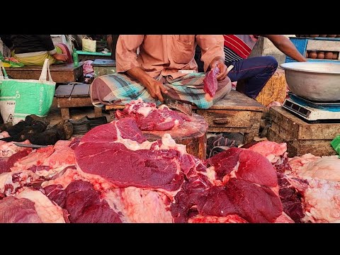 Superb Yummy Pieces Of Meat Cutting ButcherMan #beefmeatprice # ...