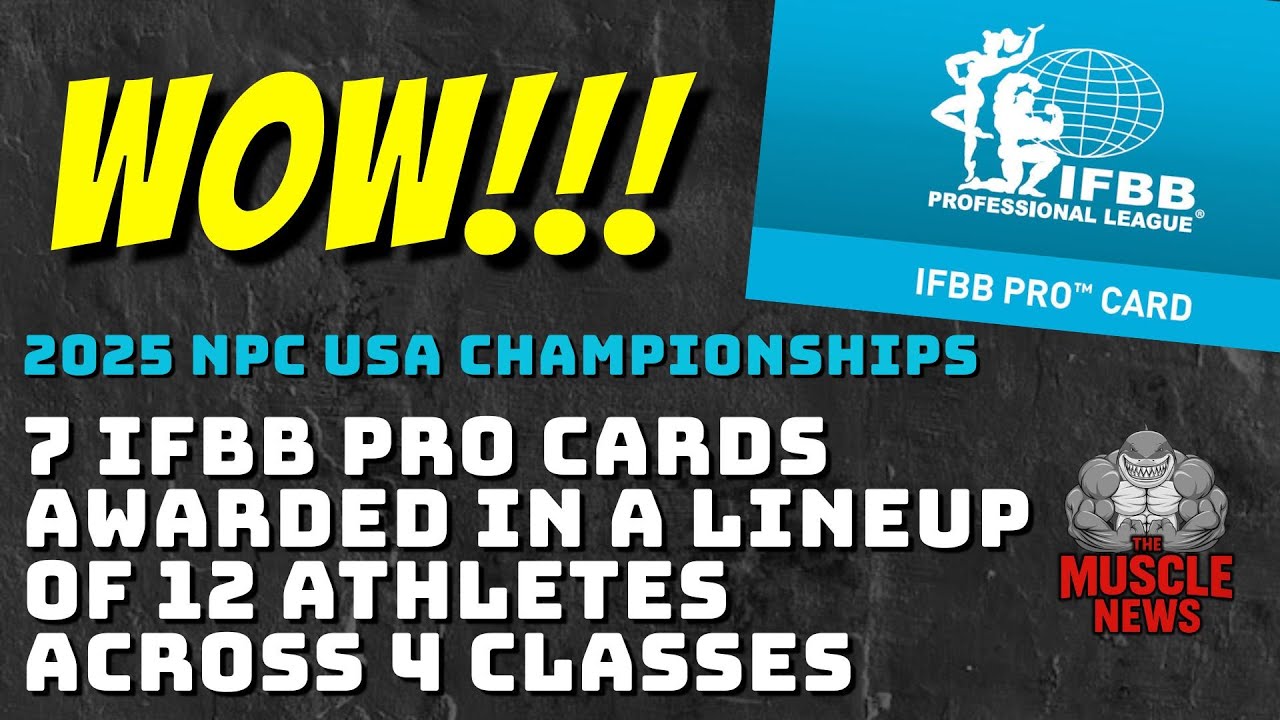 WOW!! - 2025 NPC USA - 7 IFBB Pro cards awarded in a lineup of 12 ...