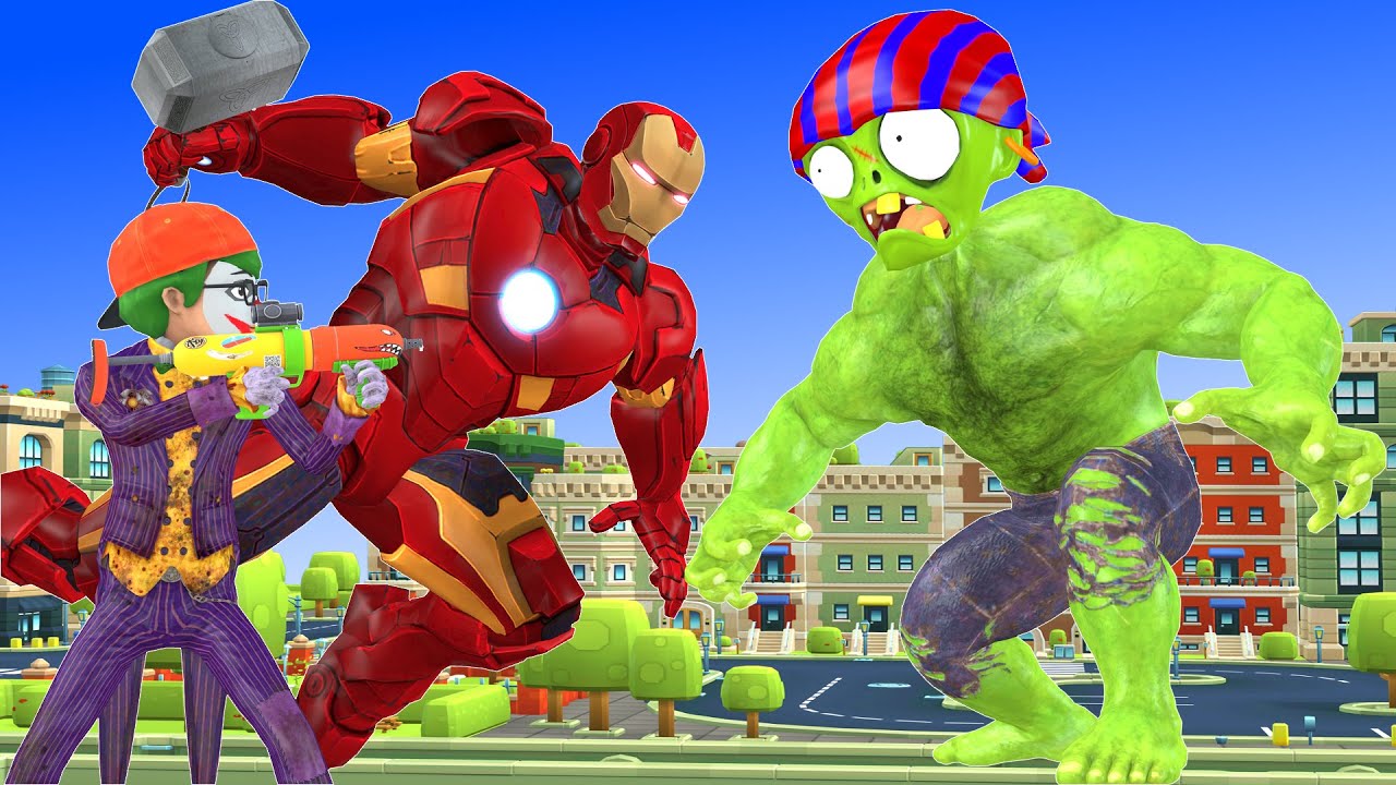 Gym Nick Hero Transform Ironman Protect City Zombie - Scary Teacher 3D Funny Animation - YouTube