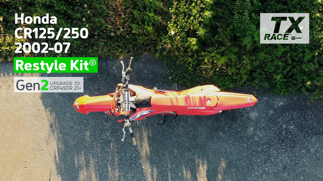 TX RACE™ Restyle Kit® Gen2 for Honda CR125/250 2002-2007 - YouTube