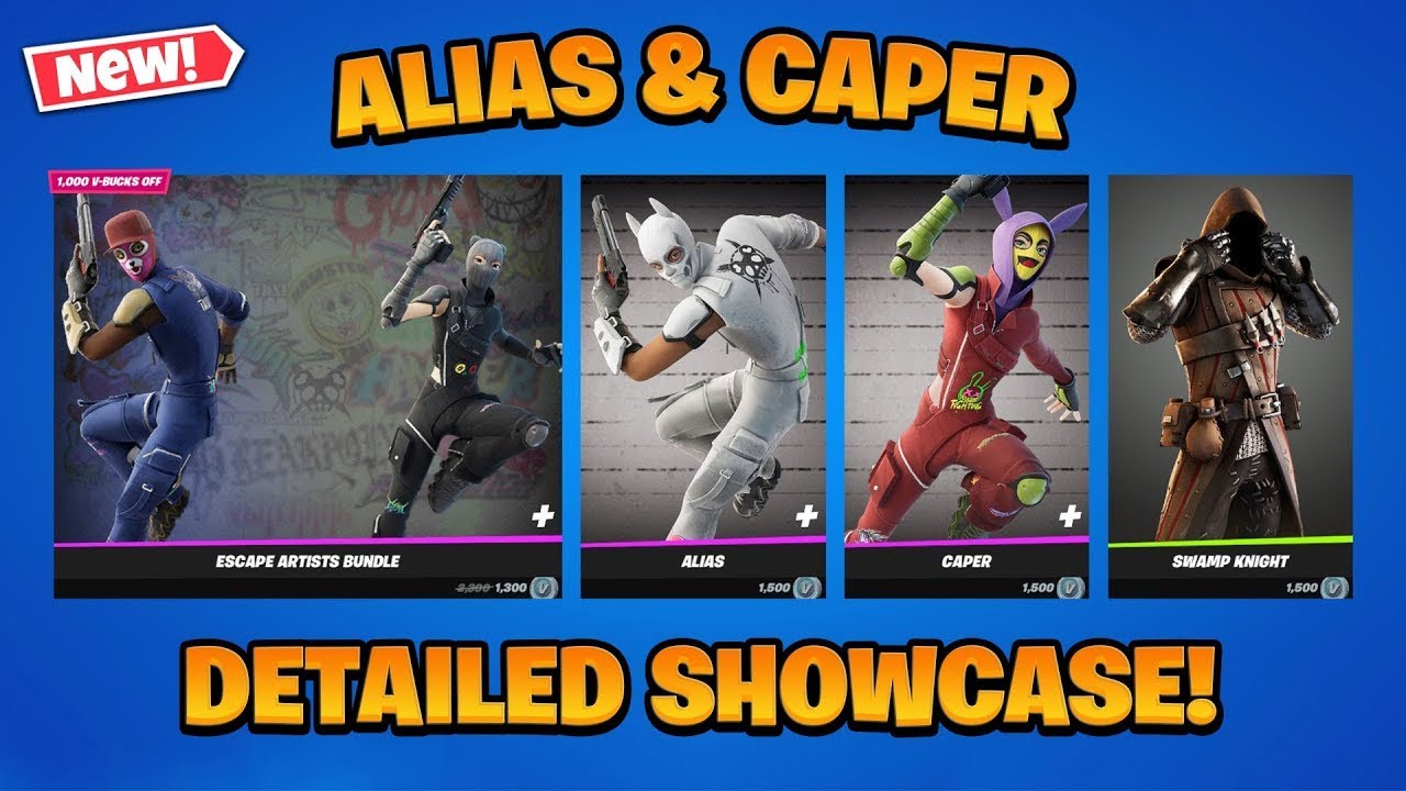 Fortnite: Brand new Escape Artist Bundle Featuring Alias and Caper Item ...