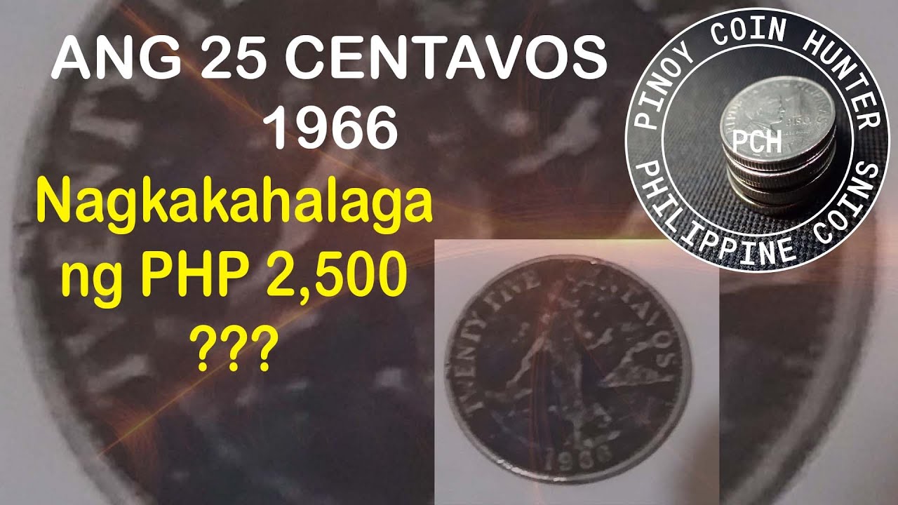 25 Centavos Philippine Old Coin 1966 - Presyo ng isang online seller ...
