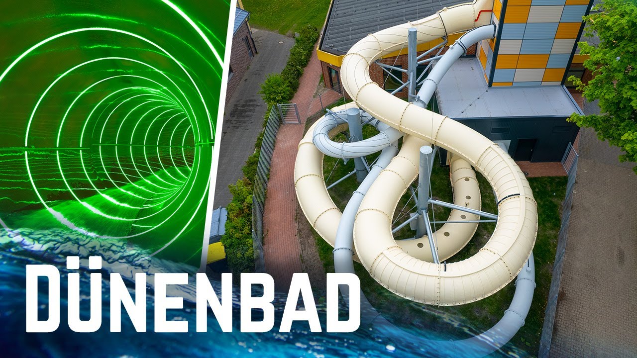 New Water Slide Complex in Germany: Dünenbad Dörpen [POV] - YouTube