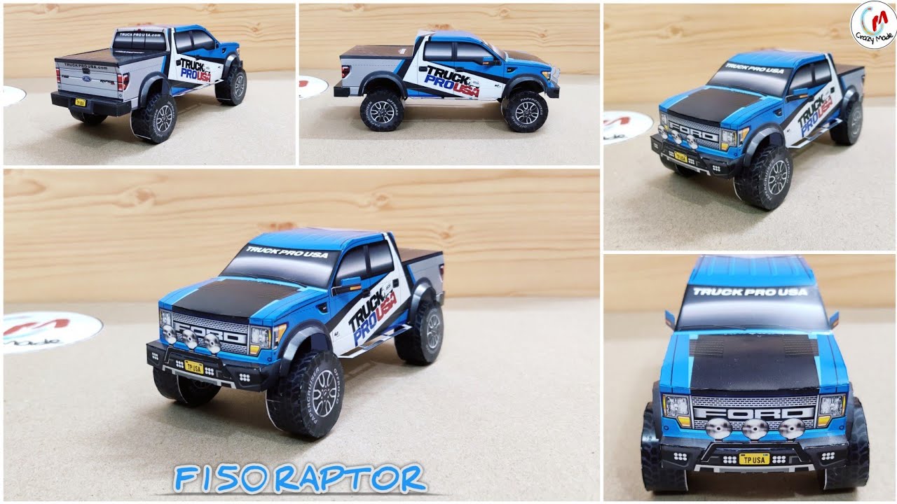 How To Make a Paper Car|DIY Papercraft Car - Ford F150|Papercar 3D ...