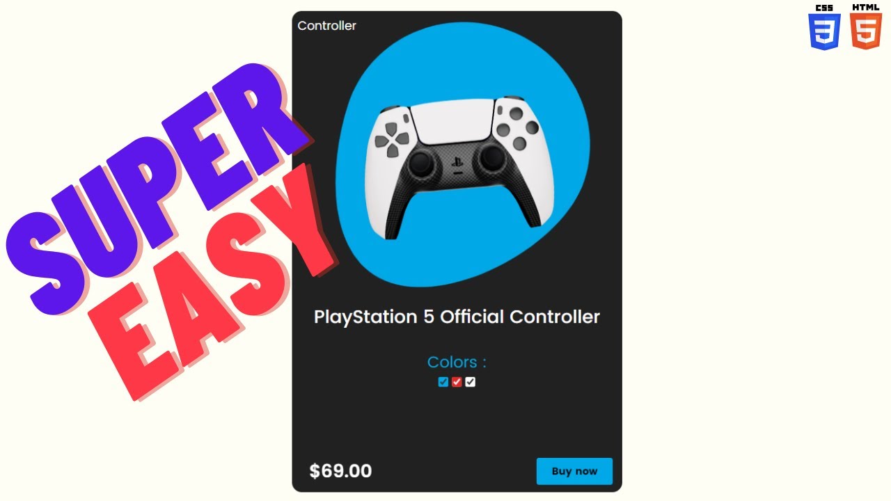 Build Animated Product Card Using Html And Css Youtube 6235