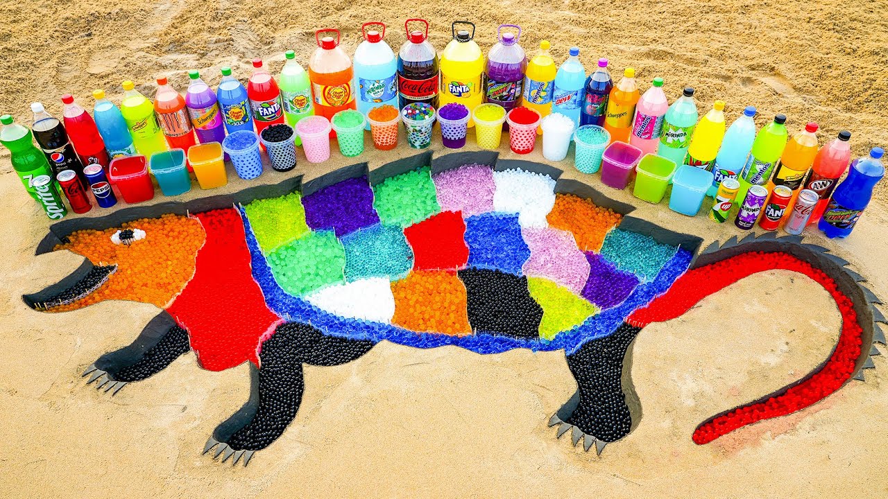 How to make Rainbow Alligator Snapping Turtle with Orbeez, Big Coca ...