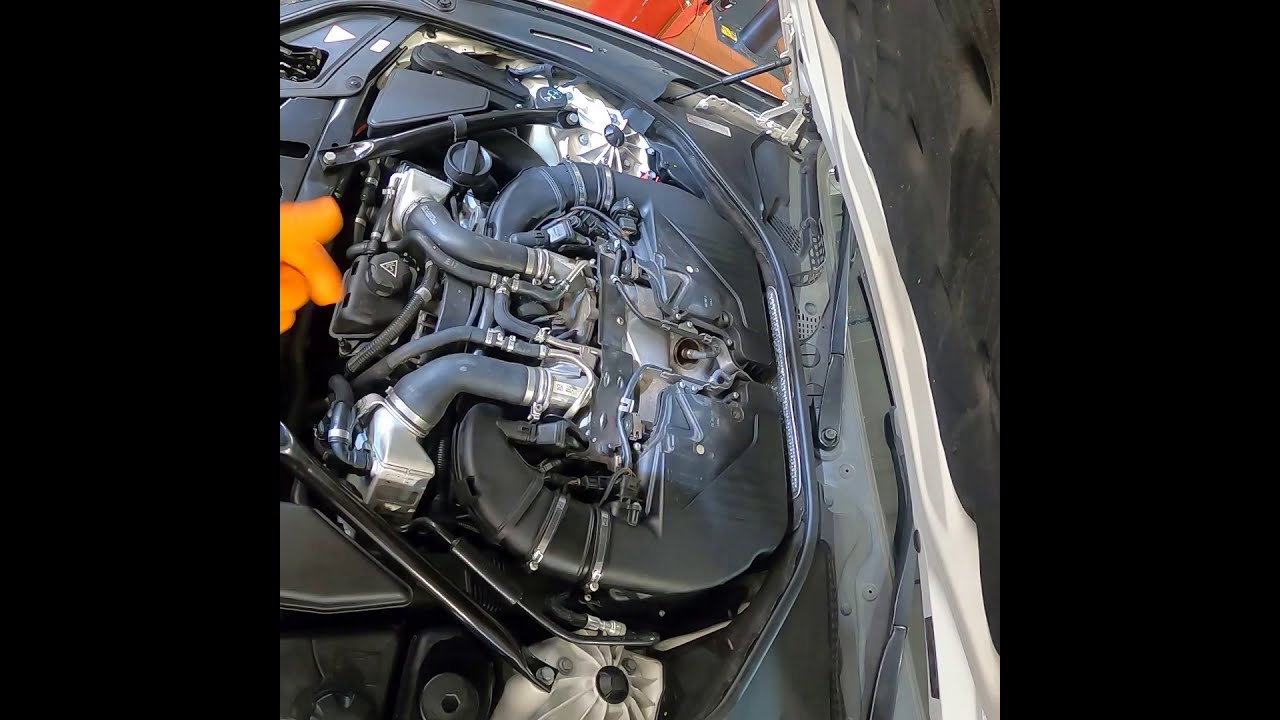 N63 alternator replacement - YouTube